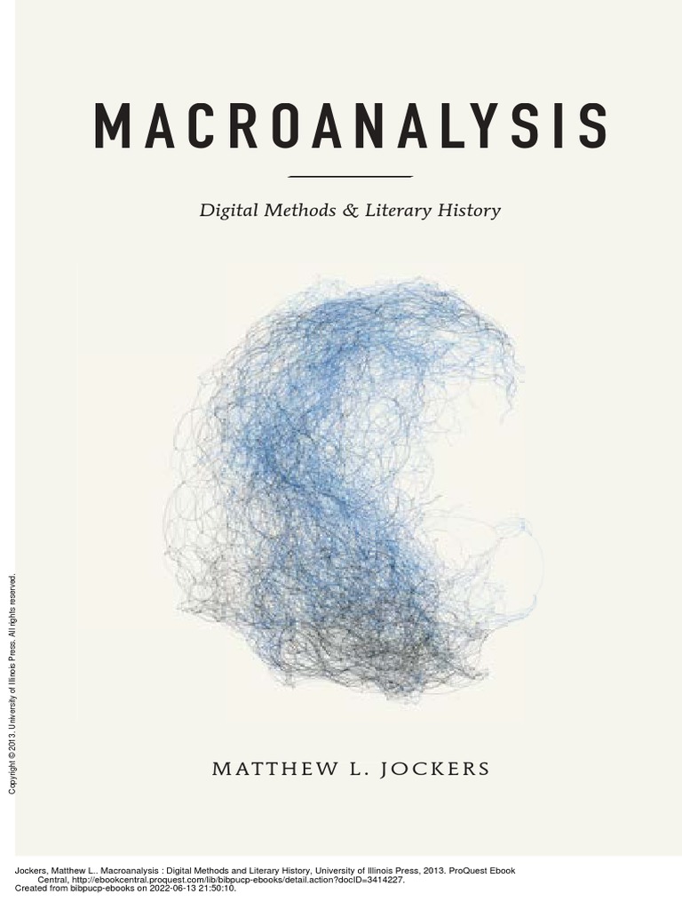 Macroanalysis Digital Methods and Literary History | PDF | Science | Experiment