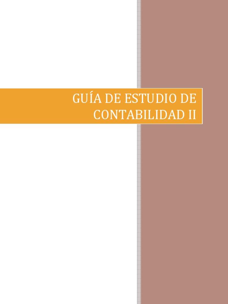 Guia de Contabilidad Ii | PDF | Contabilidad | Inventario