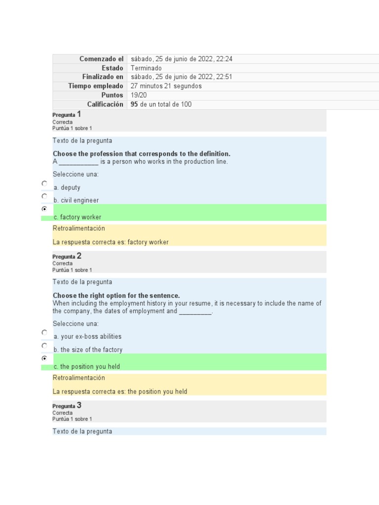 Assignment 1 Questionnaire Unit 1 1st Try | PDF