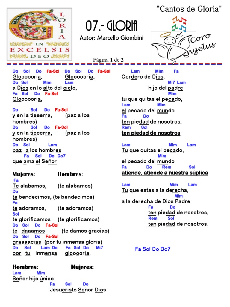 Gloria Marcelo Giombini | PDF | Creencia y doctrina cristiana | Teología