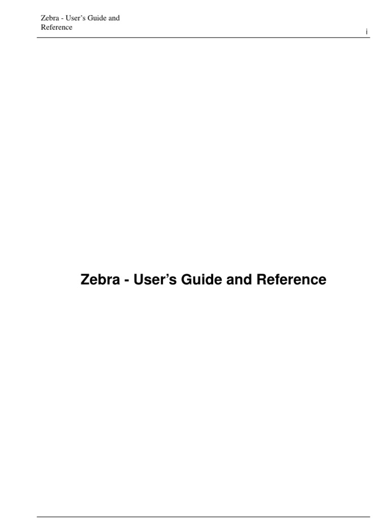 Zebra - User's Guide and Reference | PDF | Advanced Packaging Tool | Linux