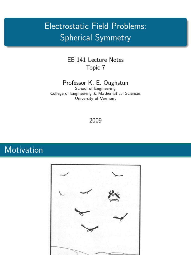 Spherical Symmetry in Electrostatics | PDF | Coordinate System | Sphere