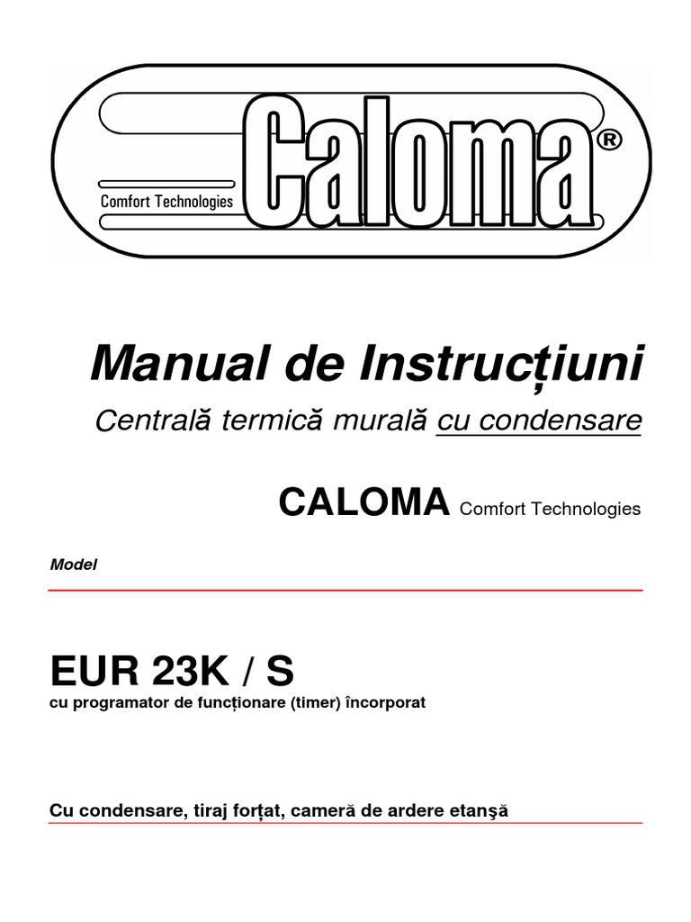 Manual Caloma 23K - 4 | PDF
