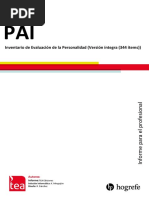 Cuadernillo Pai Test de Personalidad | PDF