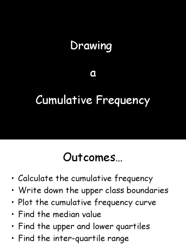 Cumulative Frequency Curves | PDF | Quartile