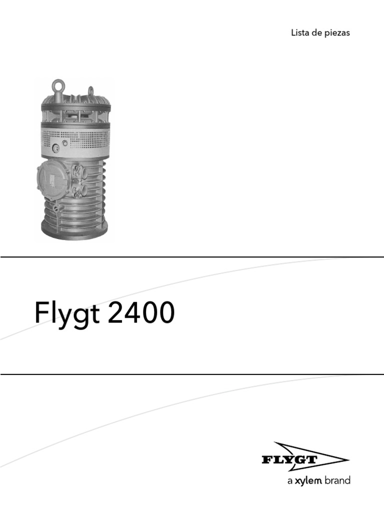 Part List - Flygt 2400 | PDF | Tornillo | Bienes manufacturados