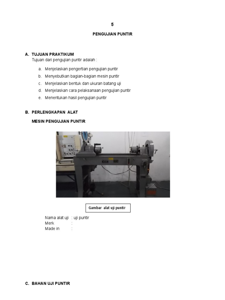 Uji Puntir Ok Ok | PDF