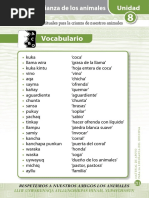 Alimentos y sus nombres en quechua | PDF