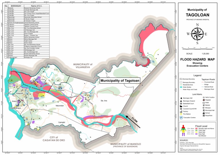 Tagoloan Flood Map - Workshop | PDF