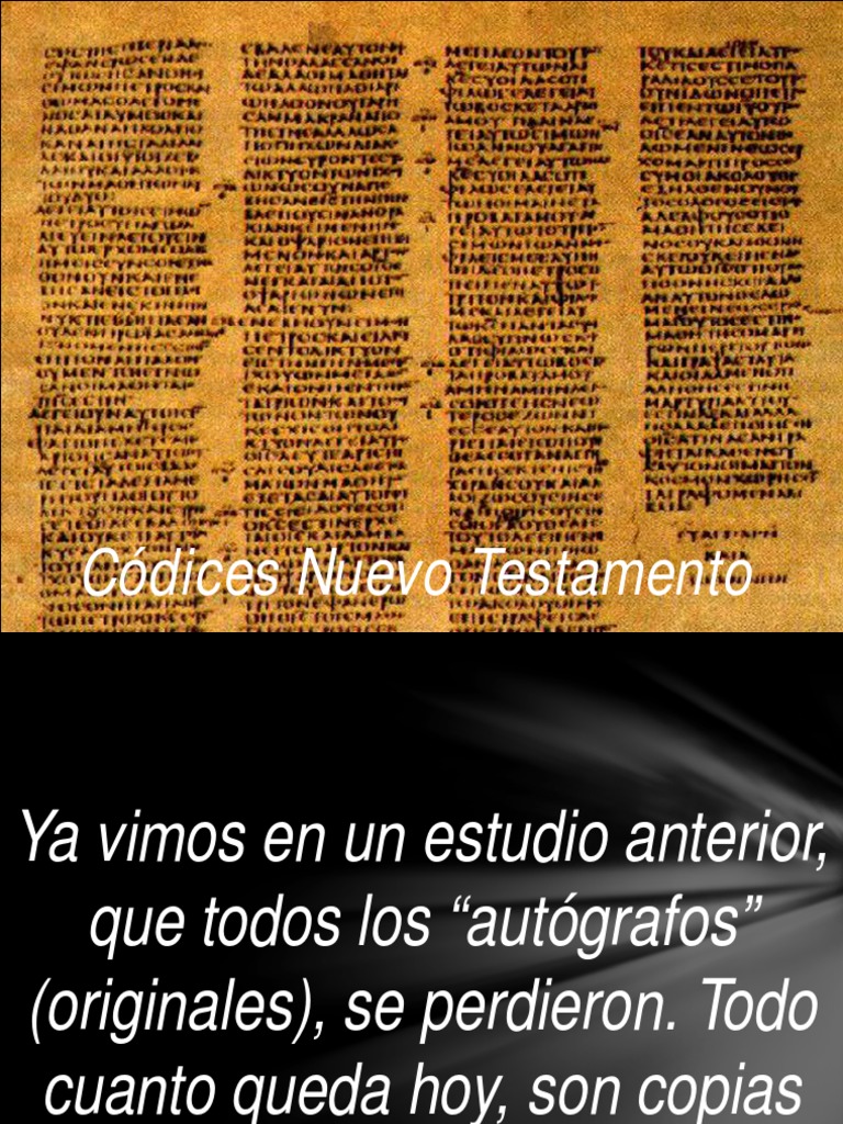 Biblia 11 Códices NT | PDF | Literatura antigua | Escritura