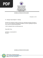 Letter of Request For Fogging and Misting | PDF | Health Sciences ...