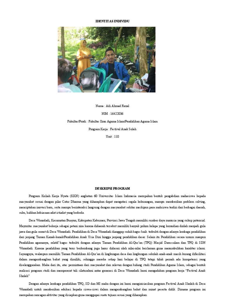 Laporan Individu Adi Ahmad Rezal | PDF Laporan Individu Adi Ahmad Rezal | PDF