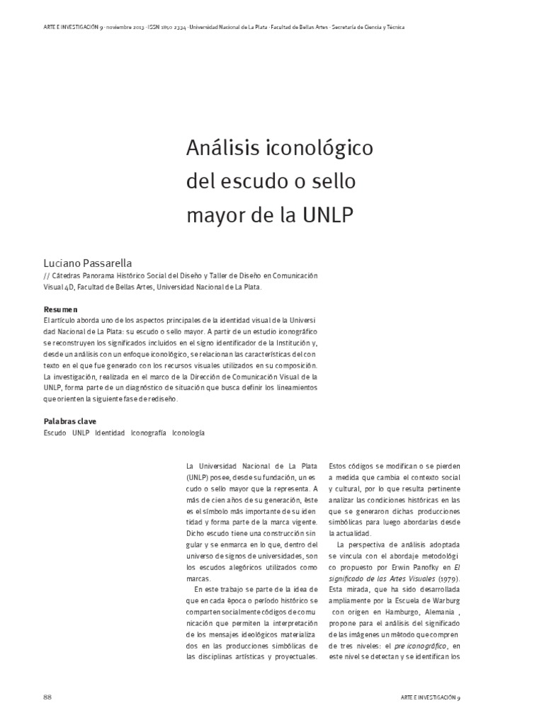 Análisis del Escudo de la UNLP | PDF | Atenea