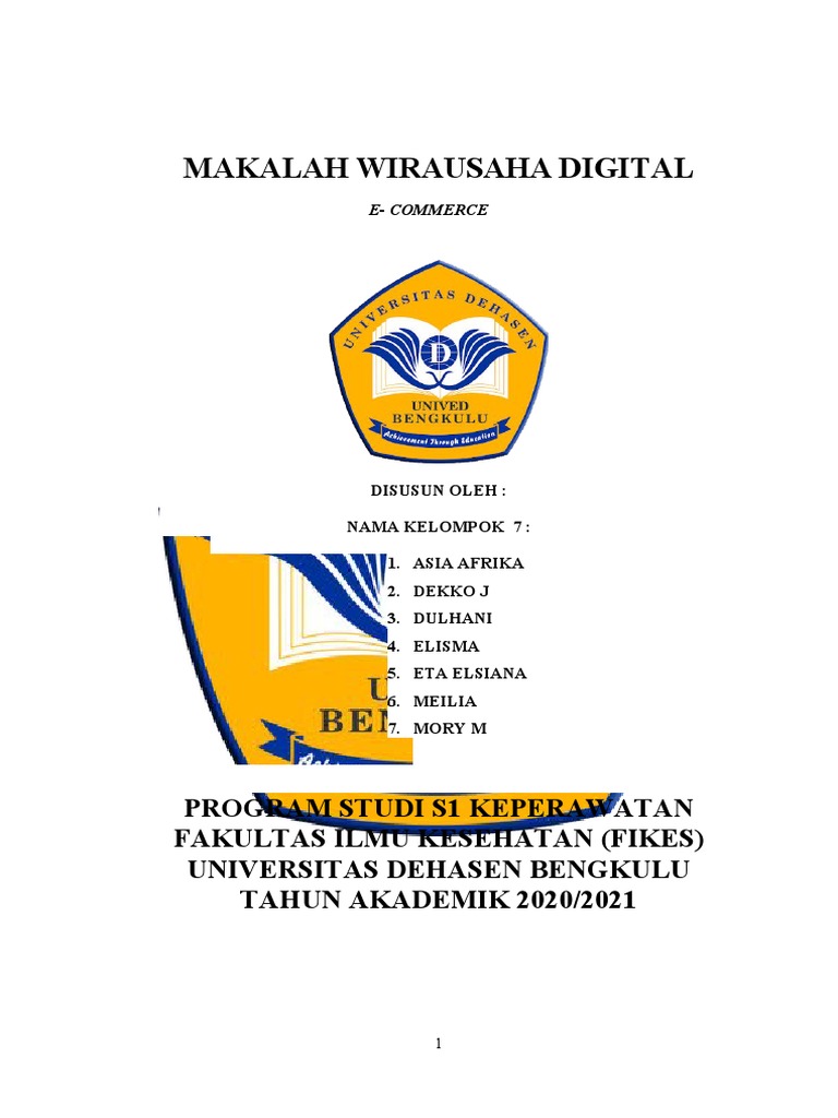 E-Commerce untuk Mahasiswa Keperawatan | PDF | Karier & Perkembangan | Bisnis