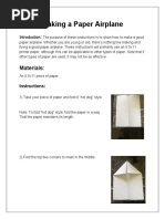 Loop-the-Loop Paper Airplane Guide | PDF | Airplane | Gliding
