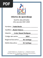 Informe de Aprendizaje Nivel Primario 2023-2024 | PDF