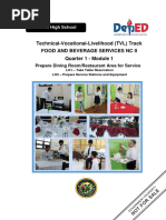 FBS-Core 1-Module 2 - Week 2 | PDF | Tableware | Food And Drink