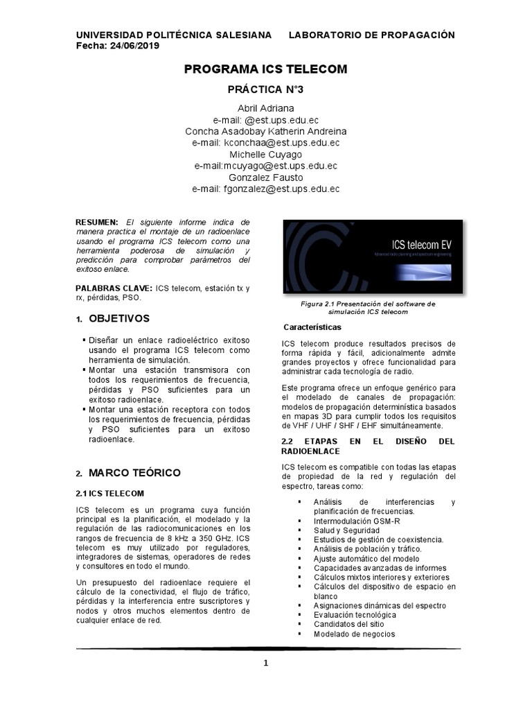 Informe#4 - ICS TELECOM | PDF | Espectro | Radio
