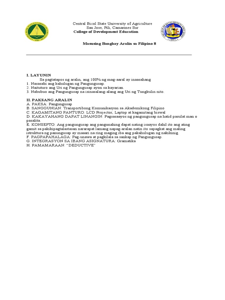 Lesson Plan Deductive | PDF