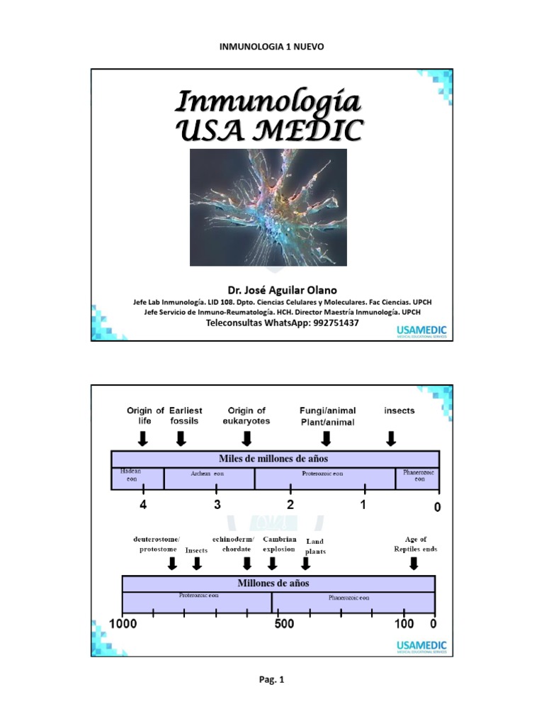 Inmunologia 1 Usamedic | PDF | Sistema inmune | Sistema inmune innato