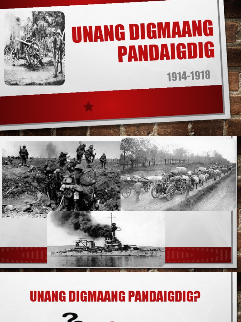 Unang Digmaang Pandaigdig | PDF