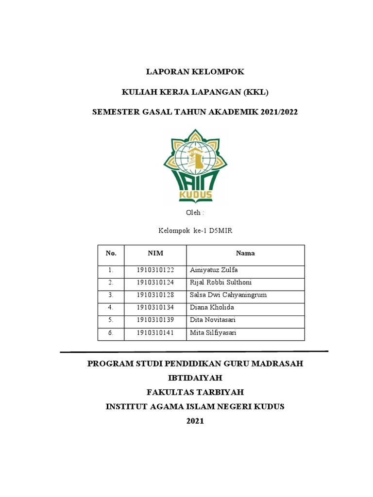 Laporan KKL Kelompok 1 | PDF