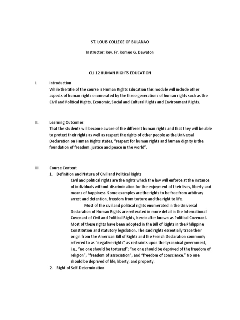 Module For Human Rights Education IV | PDF | Rights | Human Rights