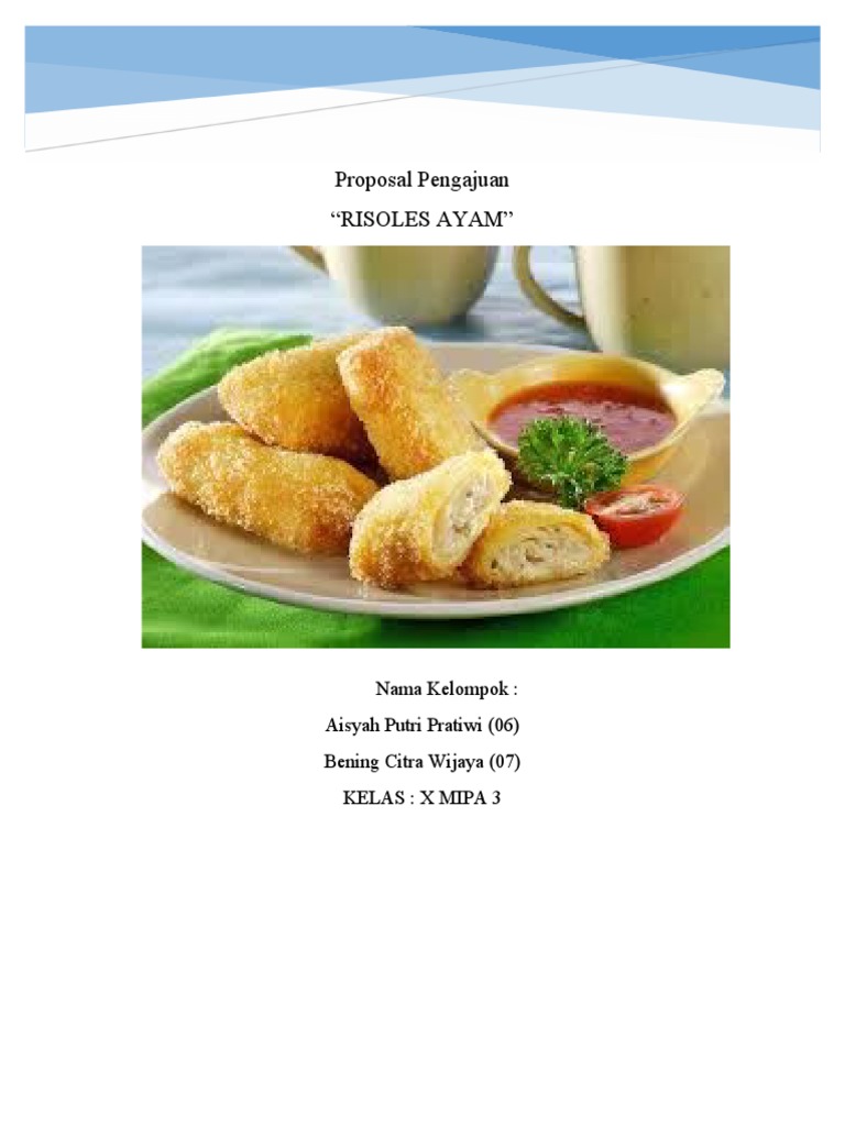 RISOL AYAM BISNIS | PDF