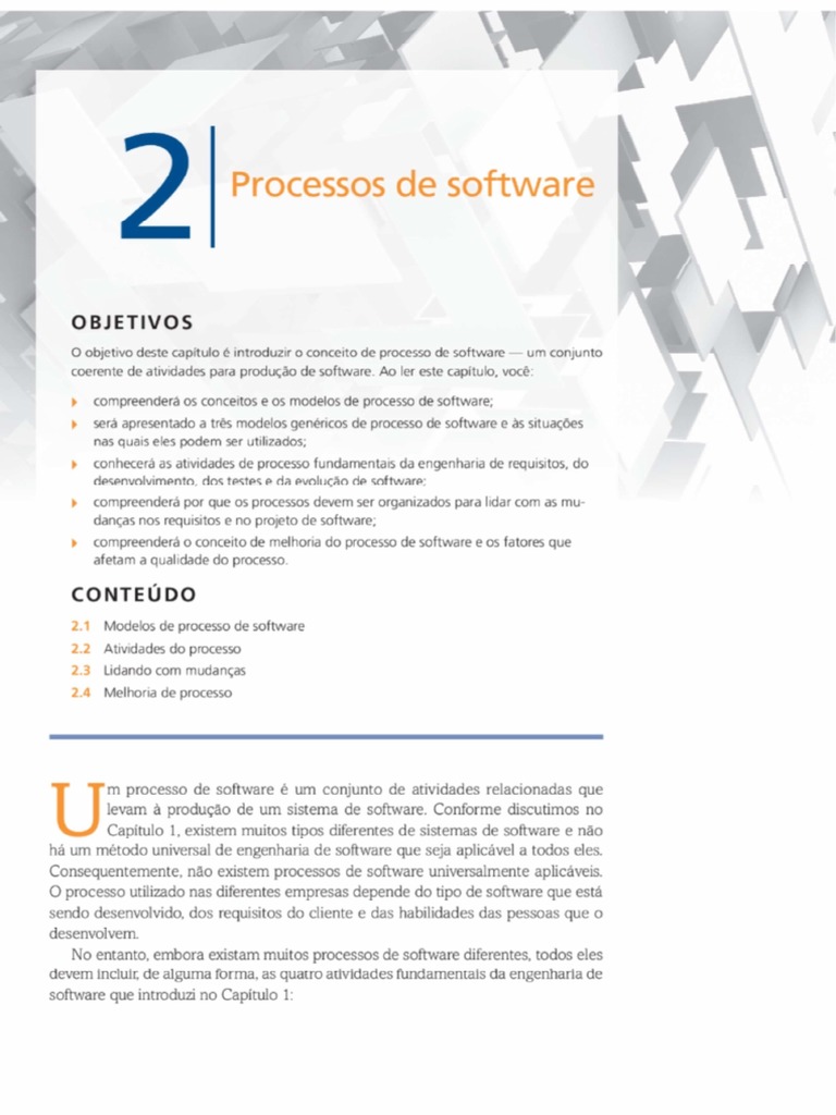 1 - Processo de Software - Modelos e Melhorias | PDF