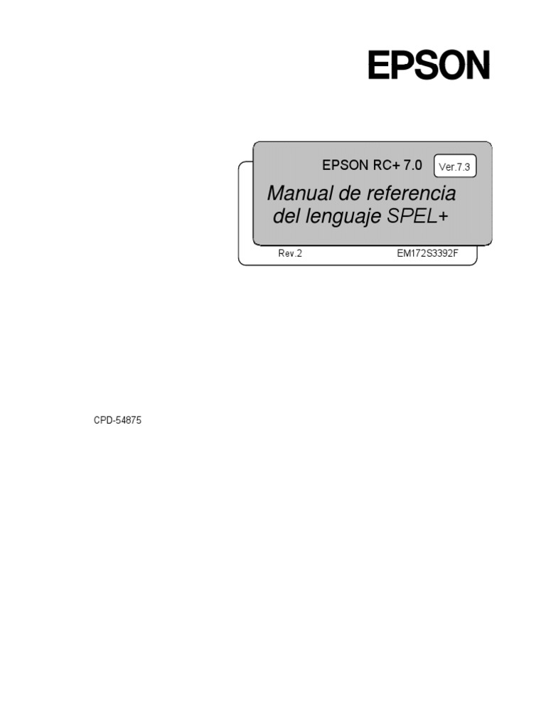 Epson Spel PL 70 Language Reference Spanish (v73r2) | PDF | Microsoft ...