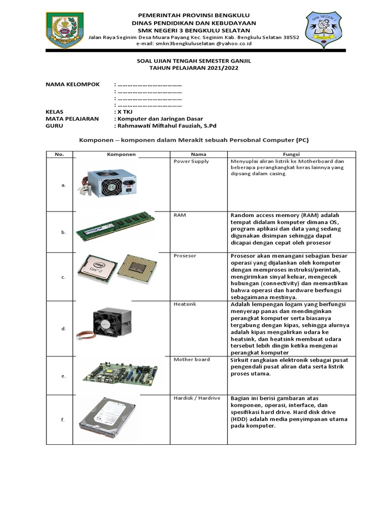 Komponen Dasar Merakit PC Gaming | PDF