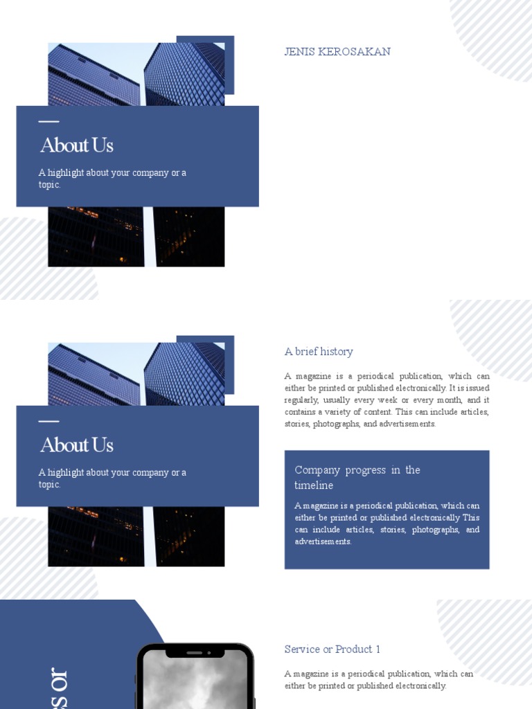 Blue White Modern Product Marketing Company Presentation | PDF ...