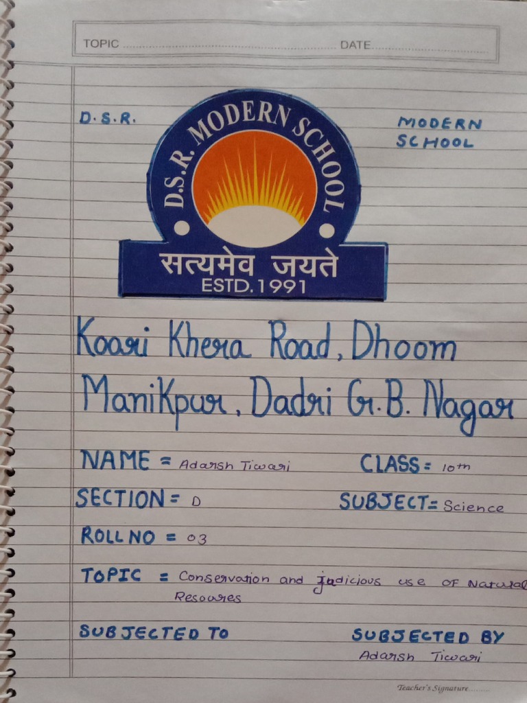 Science Practical File | PDF | Nature | Natural Environment