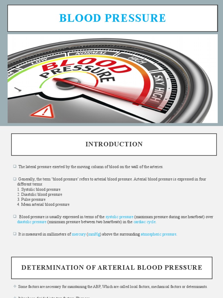 Blood Pressure Explained: Types, Regulation, Measurement | PDF | Blood ...