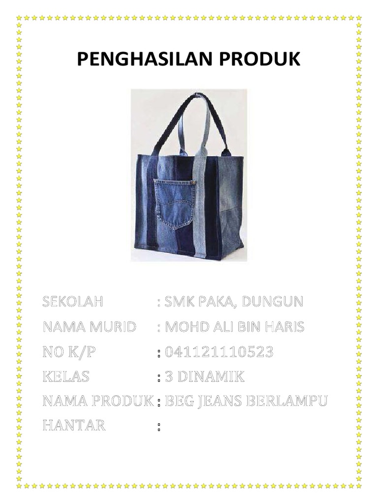 Beg Jeans Berlampu | PDF