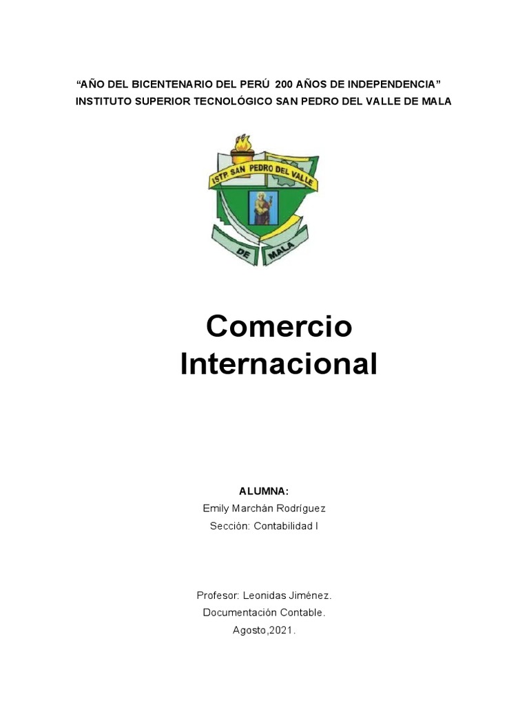 Comercio Internacional | PDF | El comercio internacional | Economias