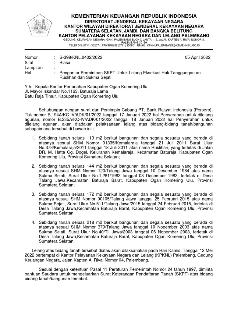 Pengantar SKPT Ruslihan Sukma Sejati | PDF