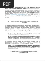 Modelo de Demanda Civil Ordinario | PDF | Demanda judicial | Gobierno