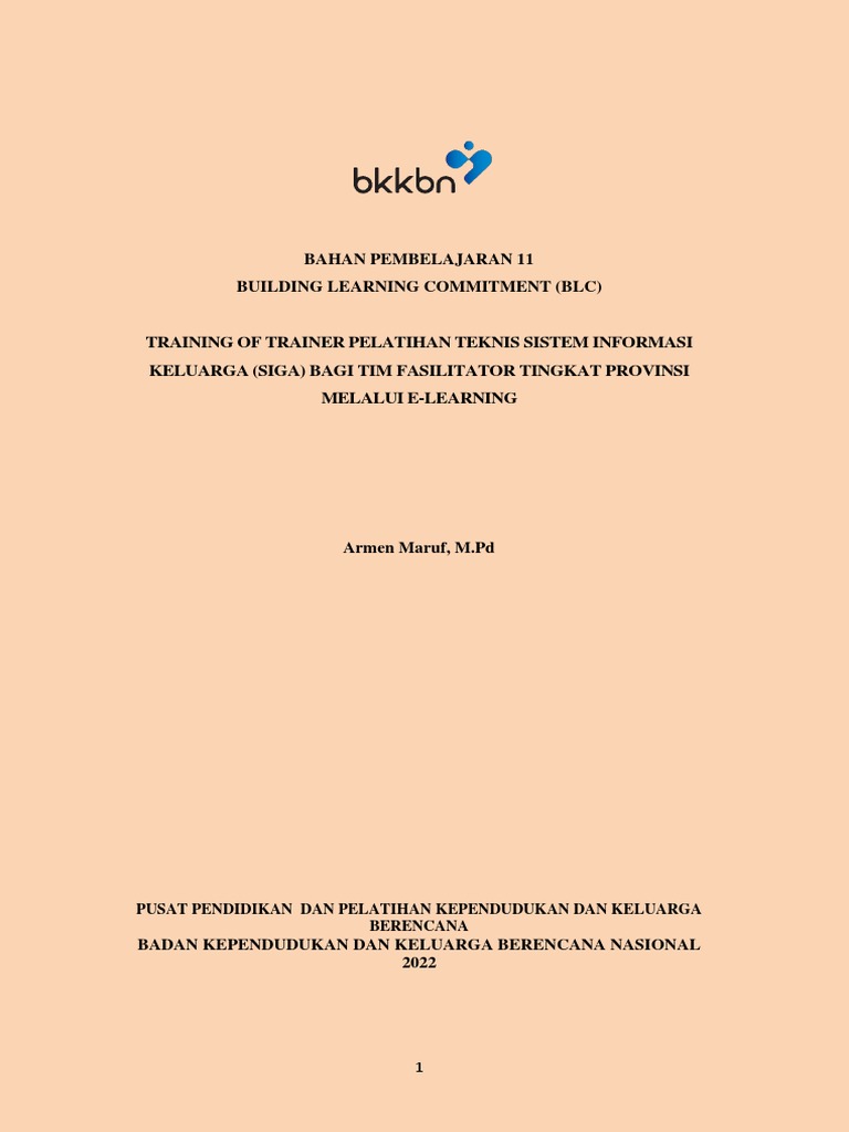 Bahan Ajar BLC | PDF