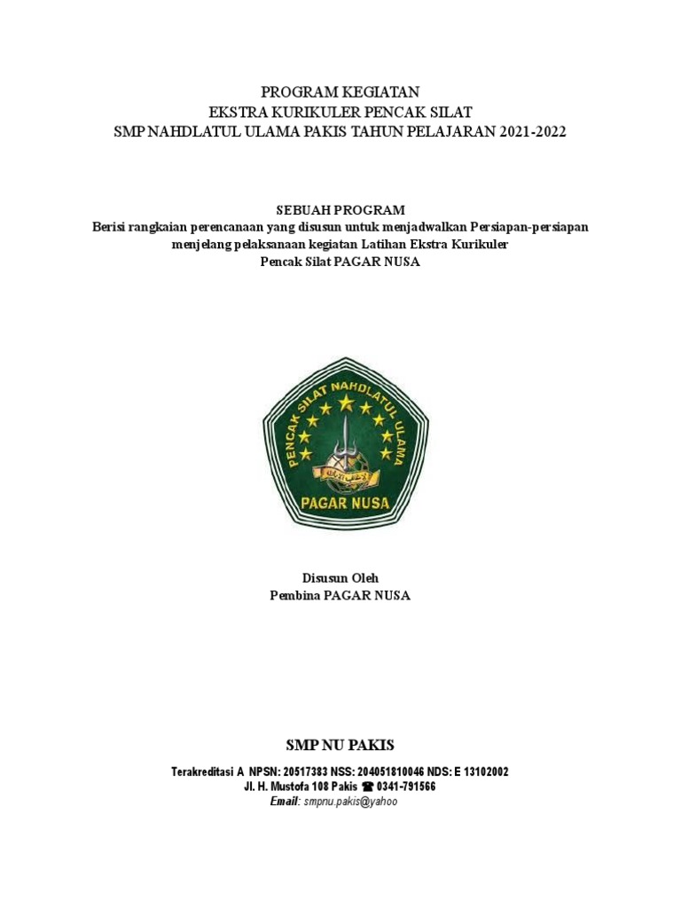 Program Kerja Pagar Nusa | PDF