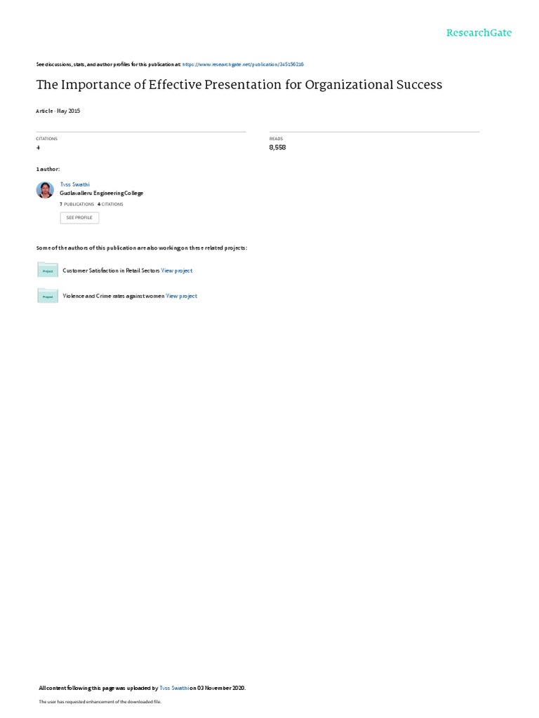 The Importance of Effective Presentation For Organizational Success ...