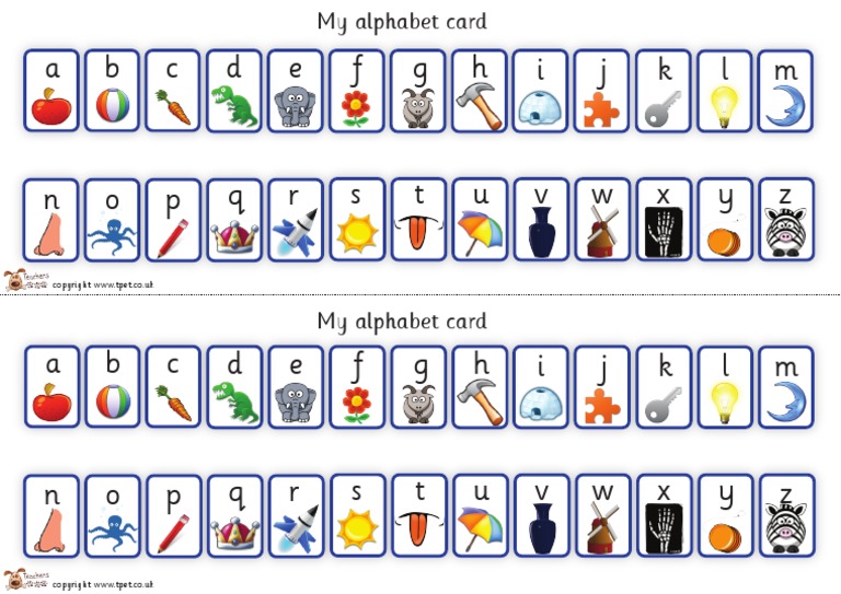 Alphabet Cards | PDF