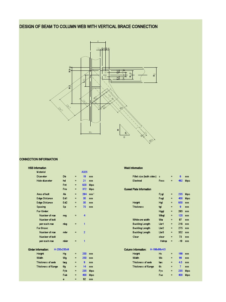 Beam To Col Web | PDF | Buckling | Solid Mechanics