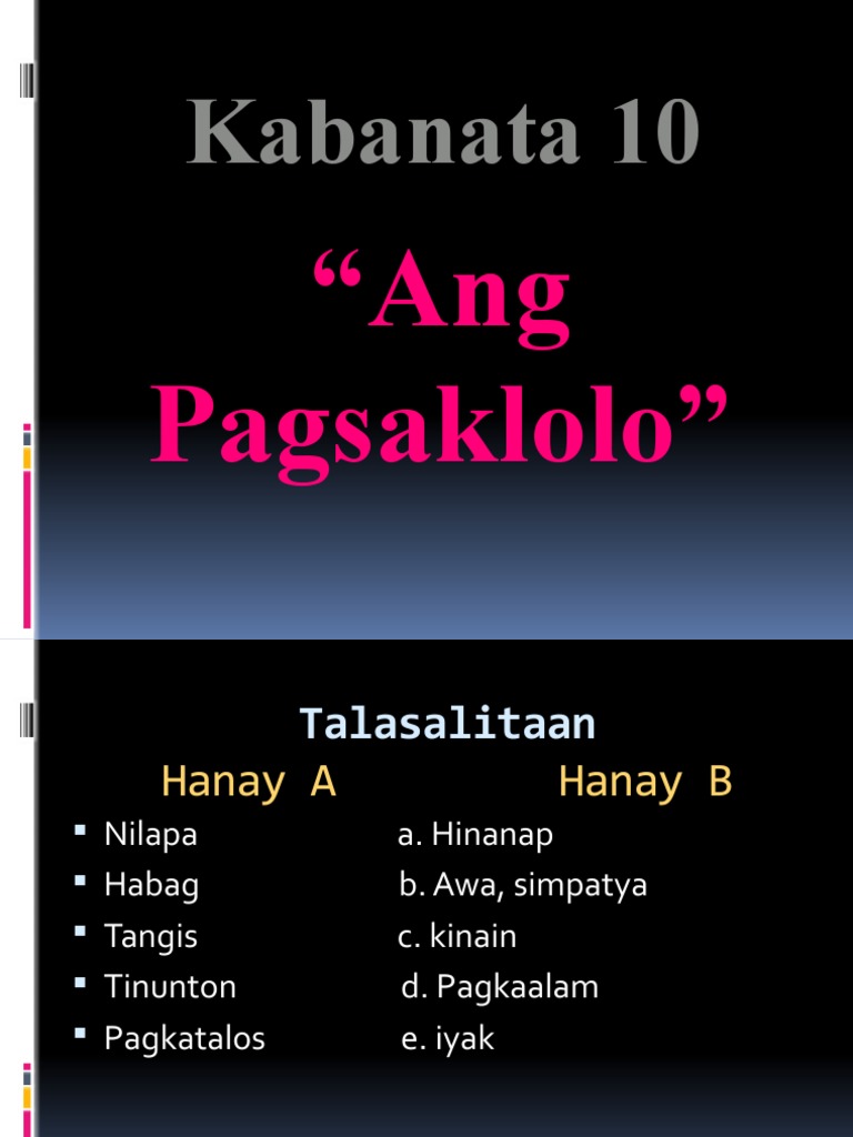 Kabanata 10 Ang Saklolo | PDF