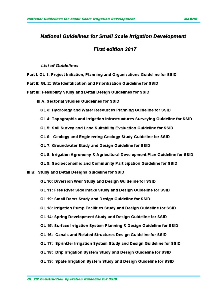 GL-29 Construction Operation FGL | PDF | Employment | Irrigation