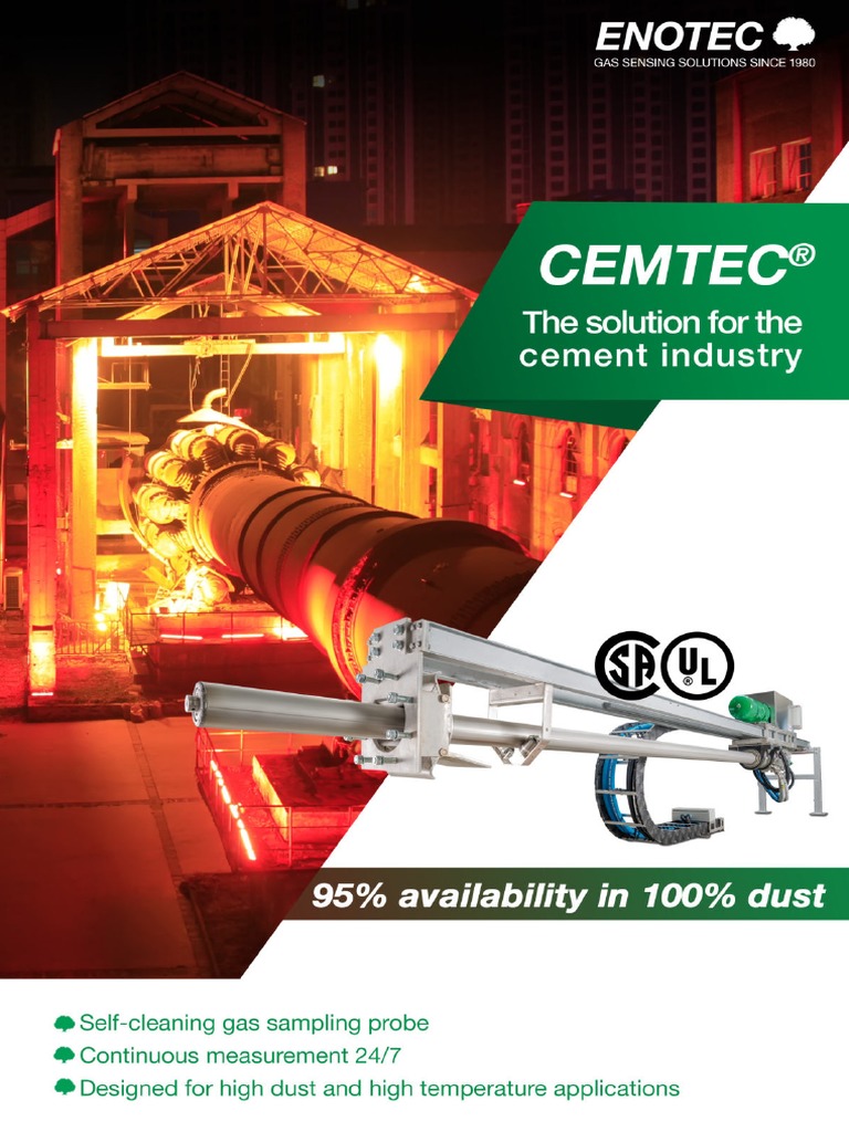 CEMTEC - Solutions For Gas Analysis in Cement Plants | PDF | Combustion | Chemistry