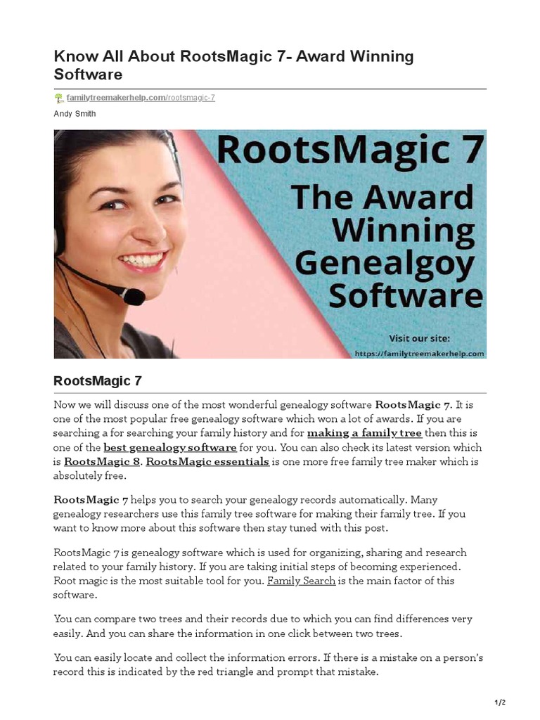 Know All About RootsMagic 7 - Award Winning Software | PDF | Genealogy | Software Engineering