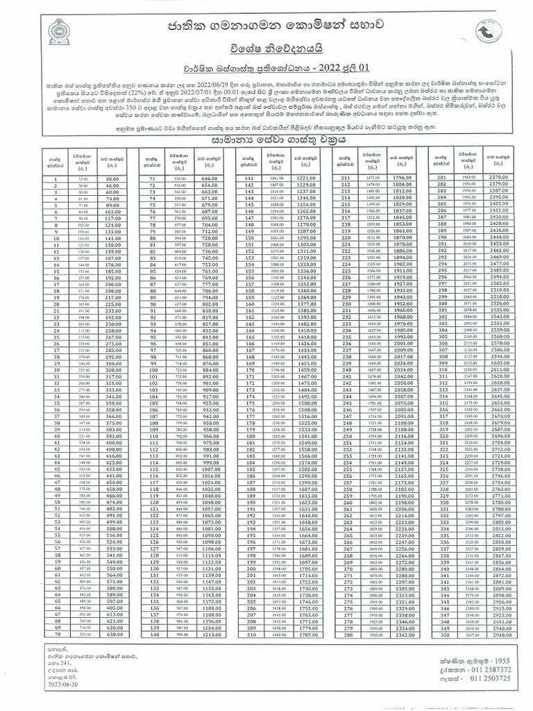 New Bus Fare | PDF