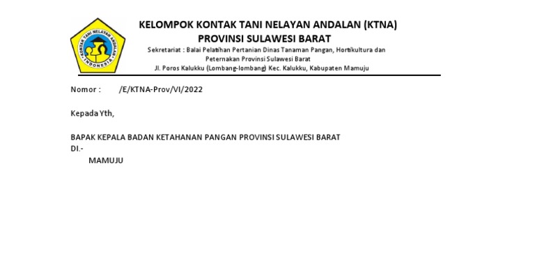 Kop Surat Ktna | PDF