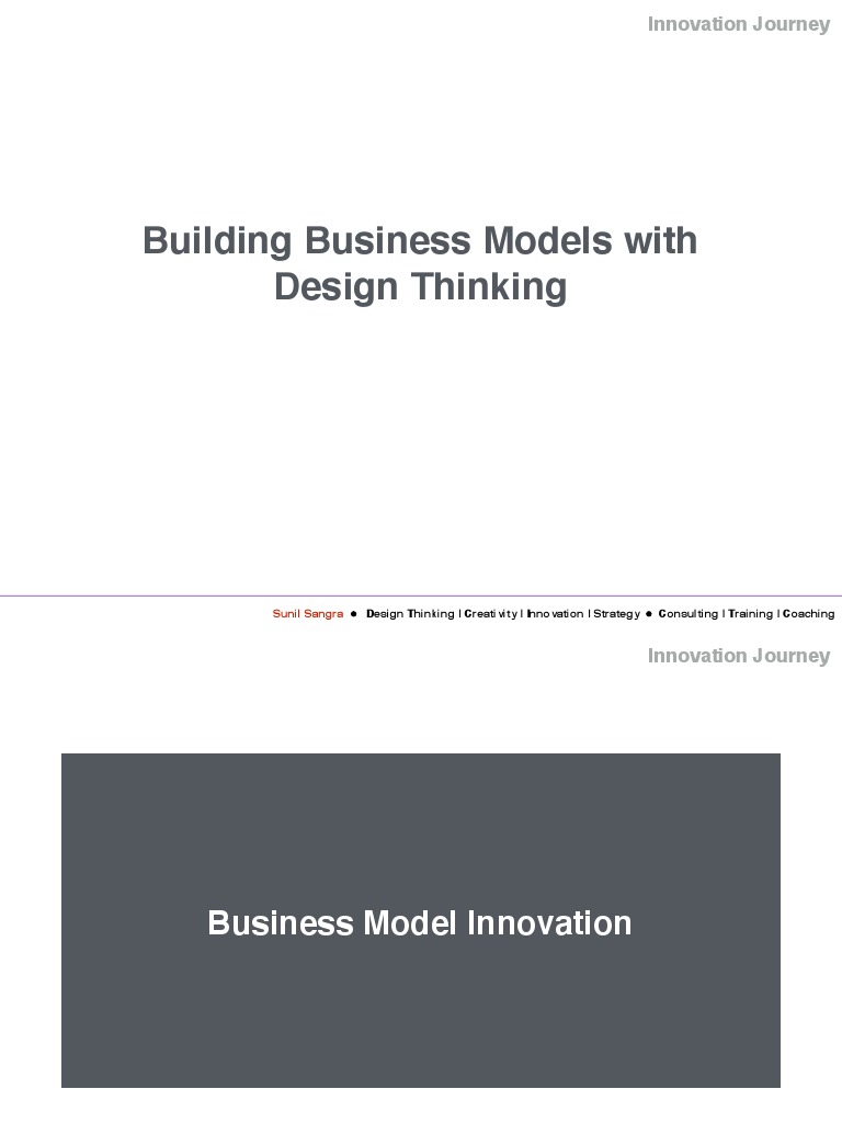 Building Business Model With Design Thinking | PDF | Lean Startup ...